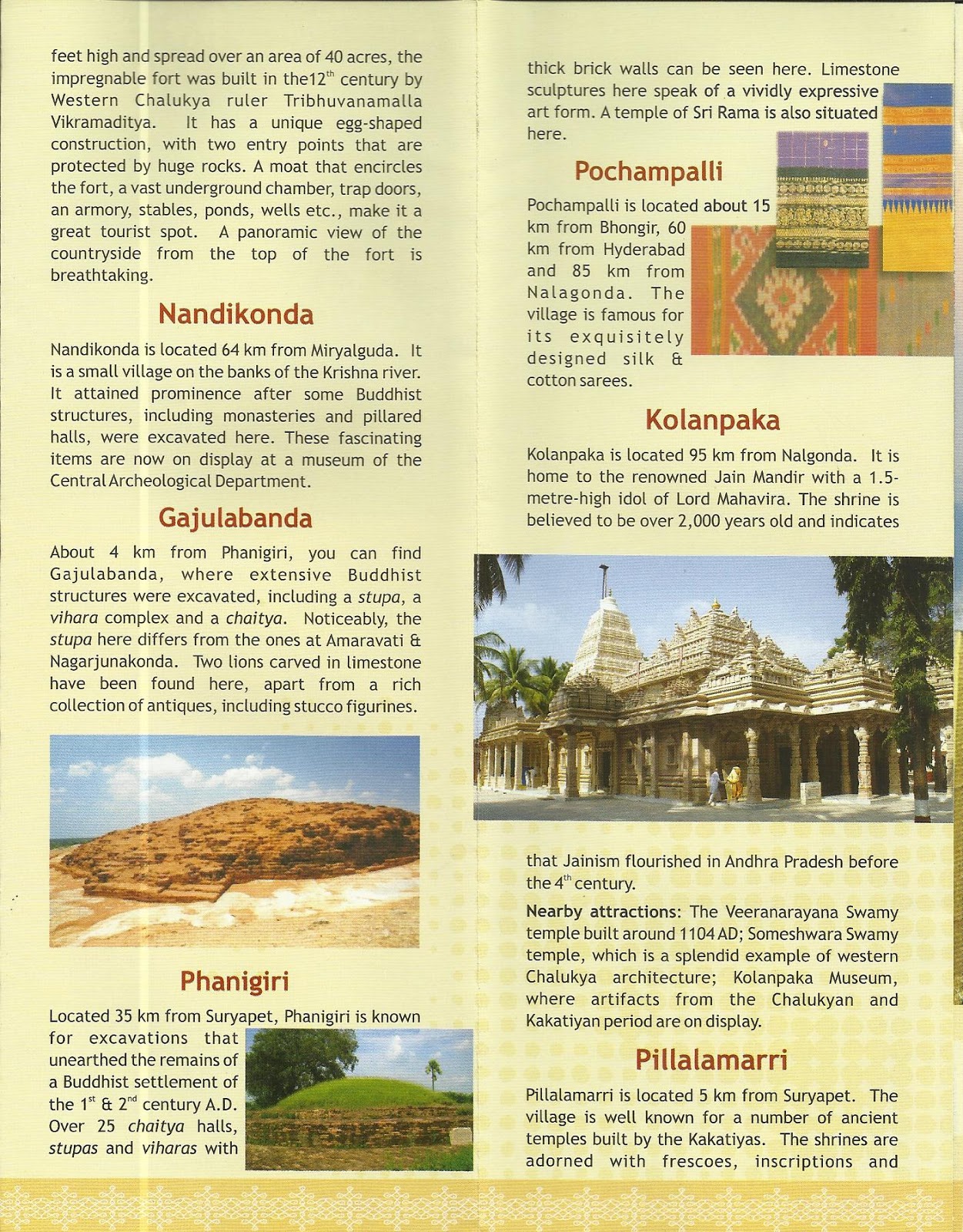Heritage of India: Tourism Brochure of Nalgonda District