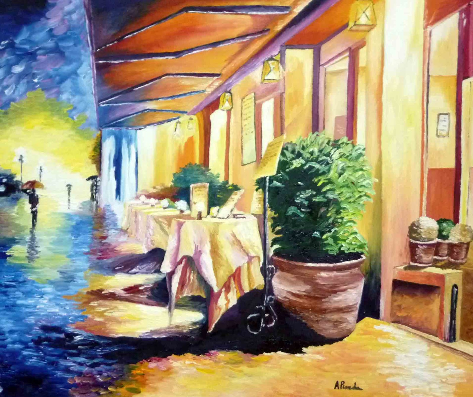 taller de pintura: Ángel Pineda