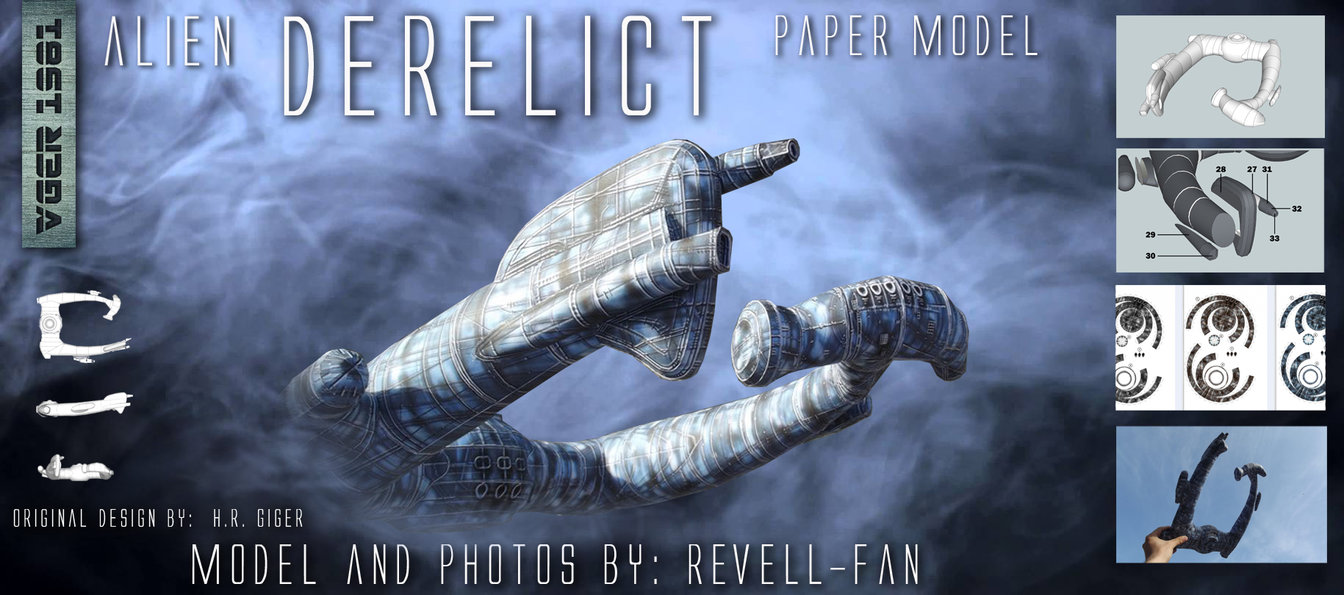 Alien Derelict Ship Papercraft | Papercraft Paradise | PaperCrafts ...