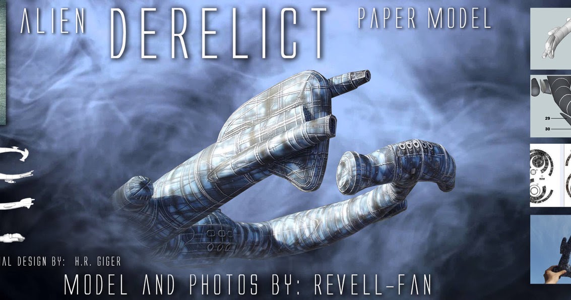 Alien Derelict Ship Papercraft | Papercraft Paradise | PaperCrafts ...