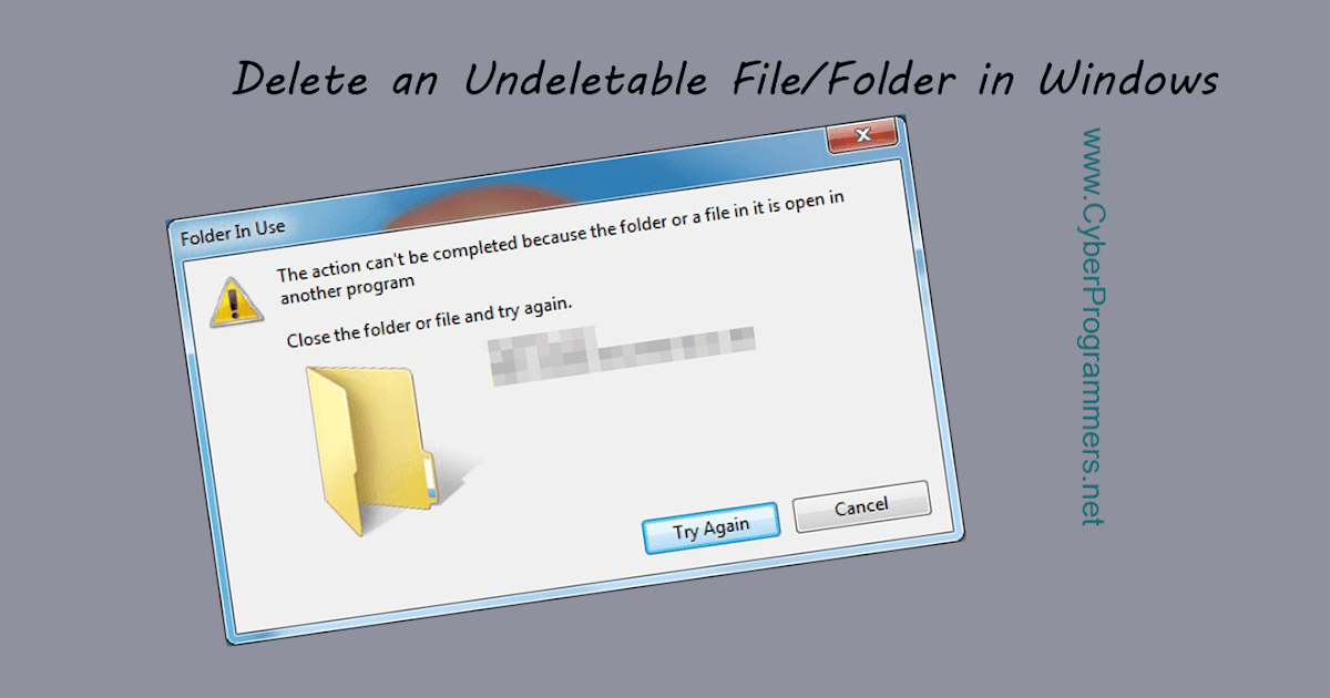 How to Delete an Undeletable File/Folder to fix "Could Not Find This Item" Error Message in ...