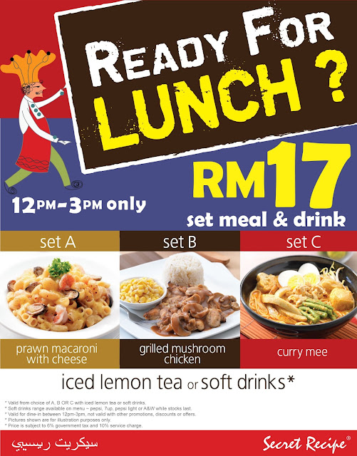 AZUERIENA NORASH: JJCM - SECRET RESEPI PROMOTION LUNCH SET - IOI MALL ...