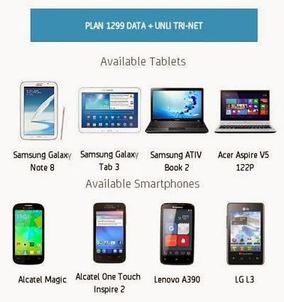 Smart Bro offers 3 Gadget Plus Plan with Free Data and Unli-TRINET