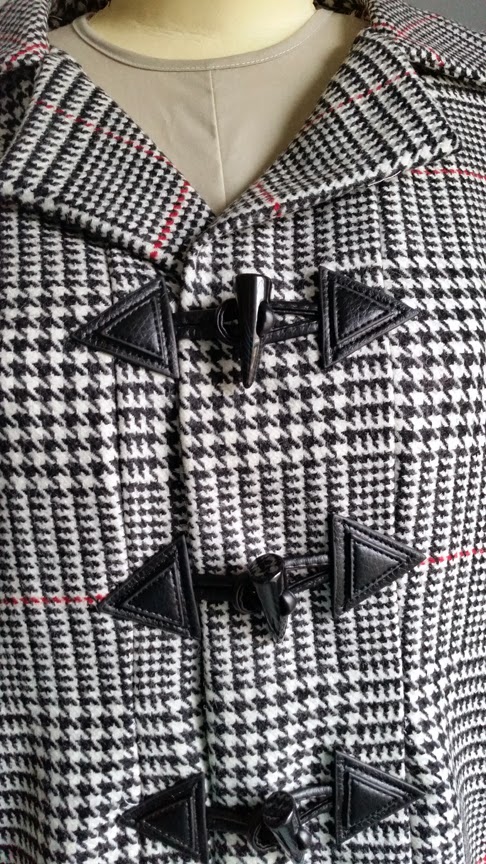 Plaid Toggle Coat- Burda 6861