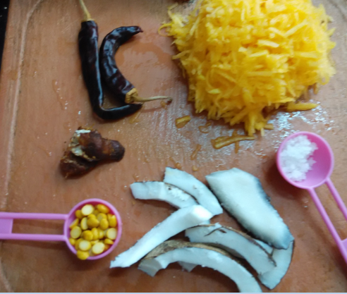 Pumpkin / Manjal Poosai / Arasanikkai Chutney ~ Kurinji Kathambam