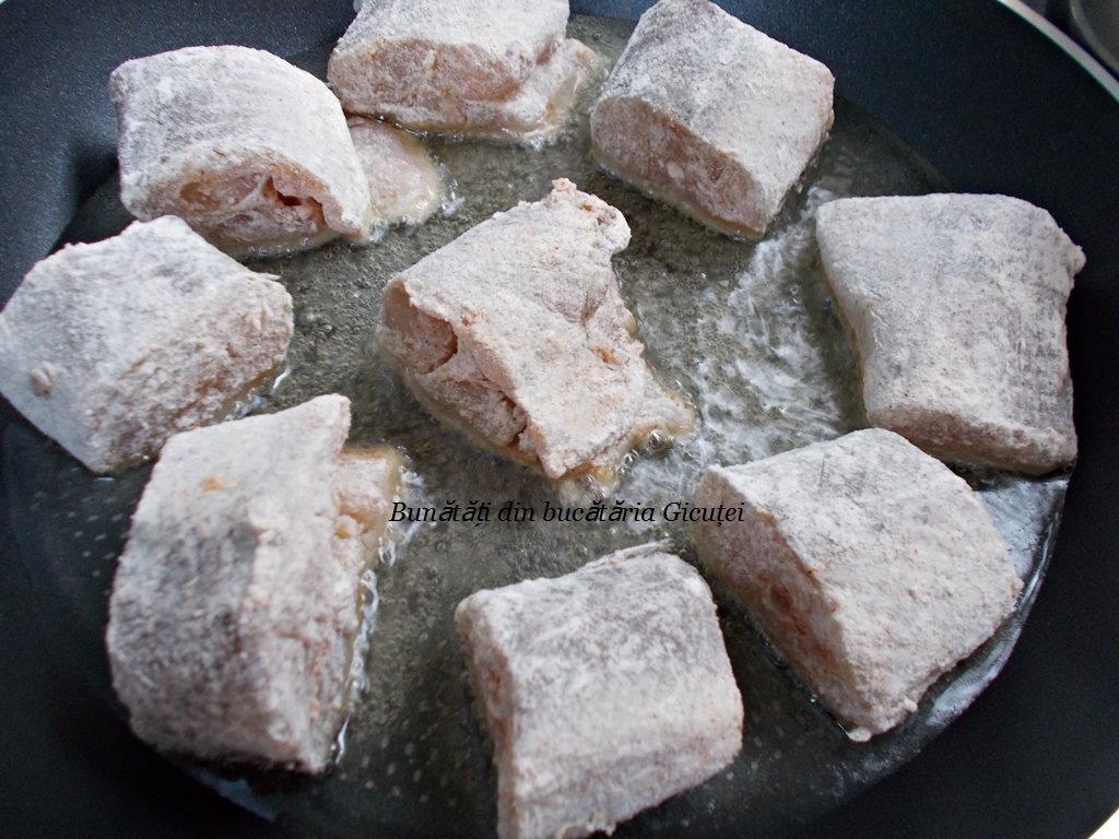 Peste(cod) prajit - Bunătăți din bucătăria Gicuței