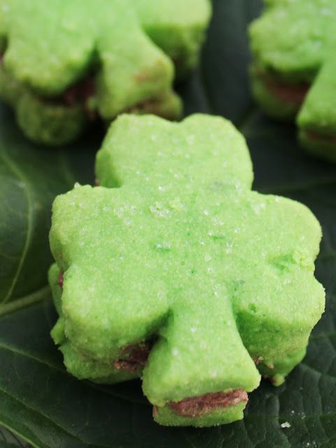 SERENDIPITY AND KATE: SHAMROCK SHORTBREAD WITH CHOCOLATE BAILEYS ...