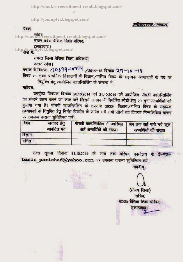 Join Uttar Pradesh Teacher Eligibility Test UPTET News: 29334 JRT ...