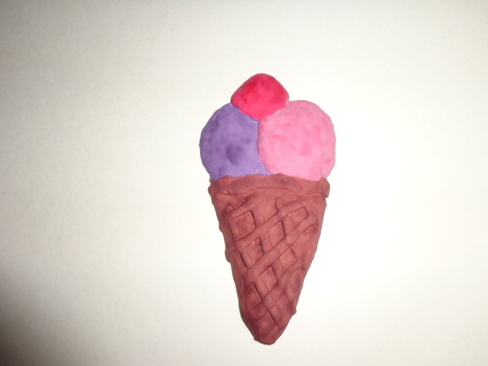 My Art-folio: Ice-cream made of air-dry clay