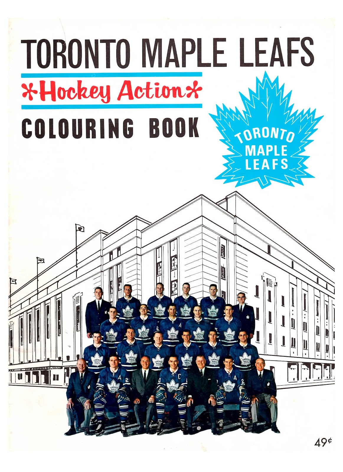 Maple Leafs 1964 Colouring Book