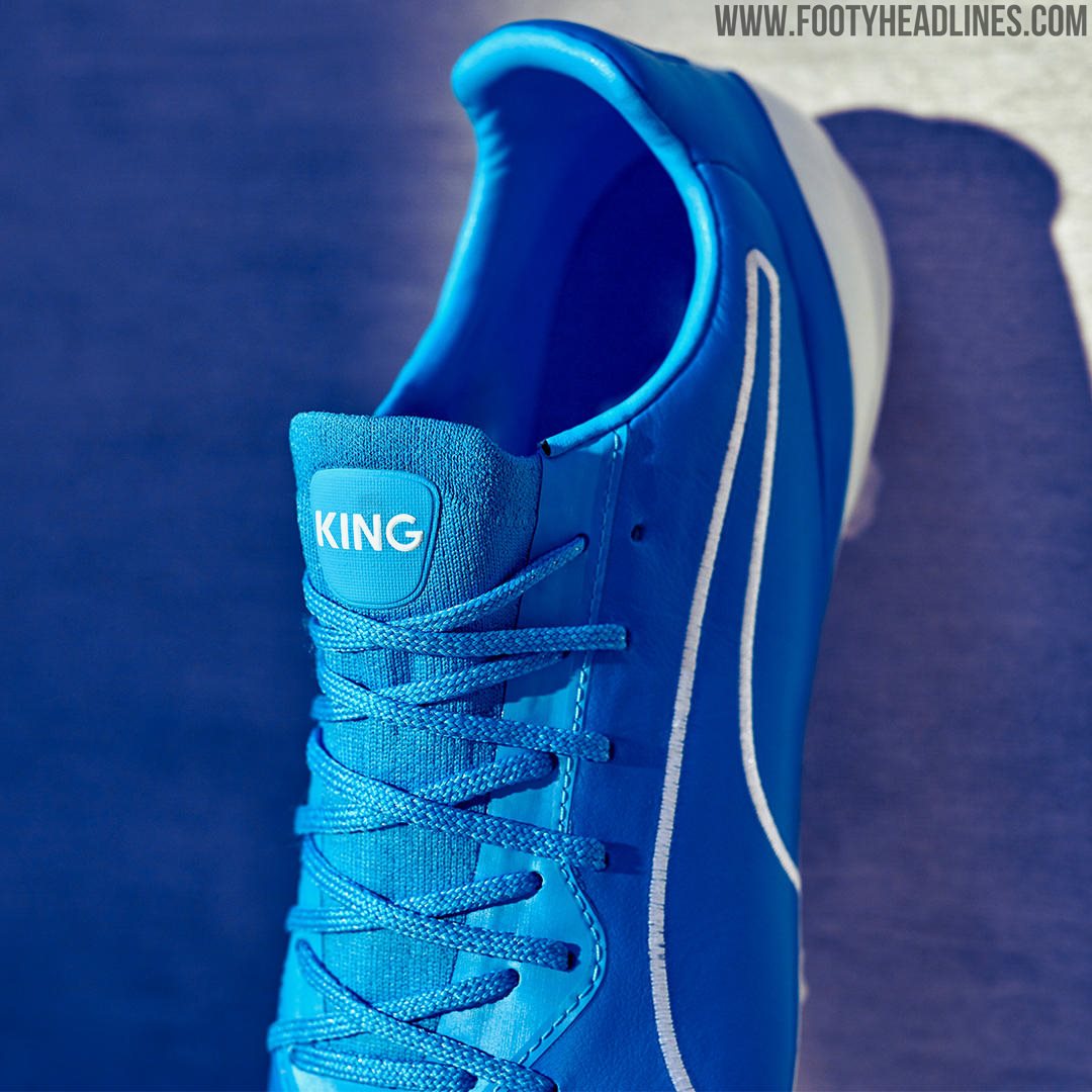 Guardiola Boots - Luminous Blue Puma King Platinum Boots Released ...