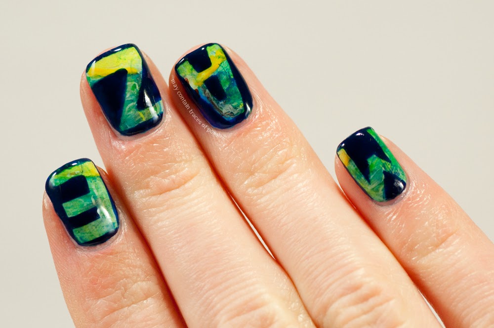 Maze Runner nail art - May contain traces of polish