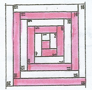 Mistress of Quilts: Greek Key Log Cabin Quilt - Design Phase