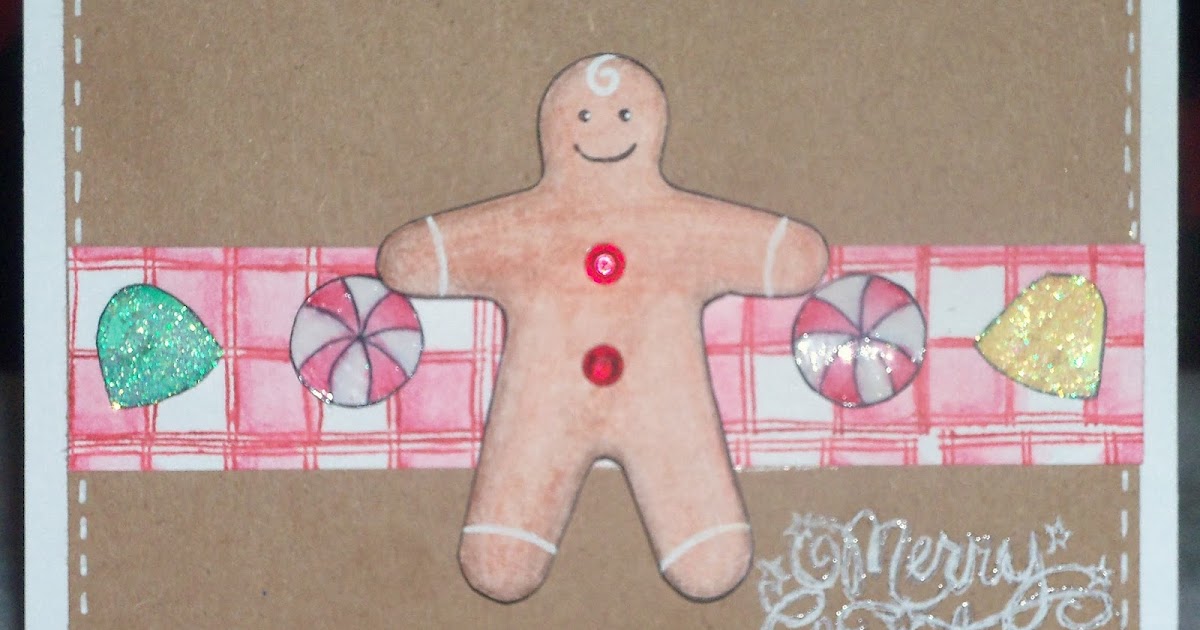 Scrapbooks, Crafts, and Cards, Oh My!: Gingerbread Man Holiday Card!!