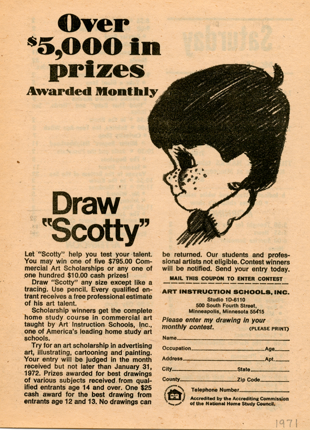 Mitch O'Connell: "Draw Me!" The Classic Ads of Art Instruction Inc.!