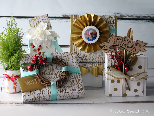 Lorrie Everitt Studio: Gift wrapping inspiration using your wrapping ...