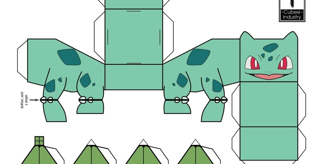 Bulbasaur - CASA DO PAPERCRAFT