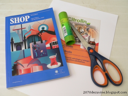 DIY: Puzzle cu imagini din reviste