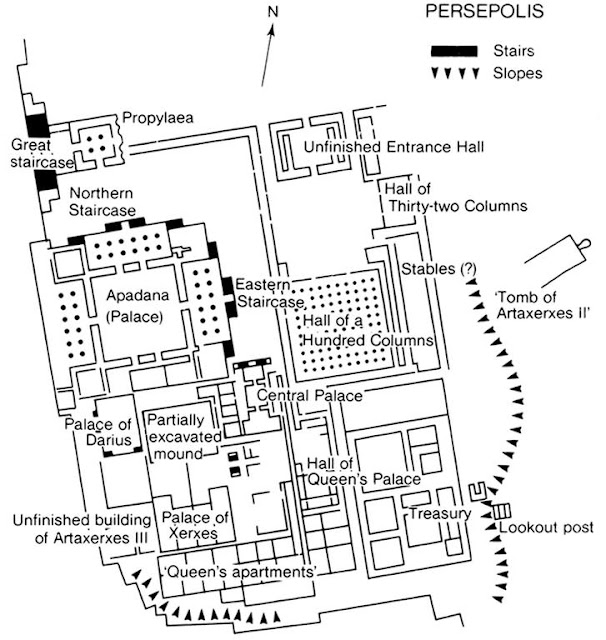 Topographie: Persepolis (documentaire, plans et photos)