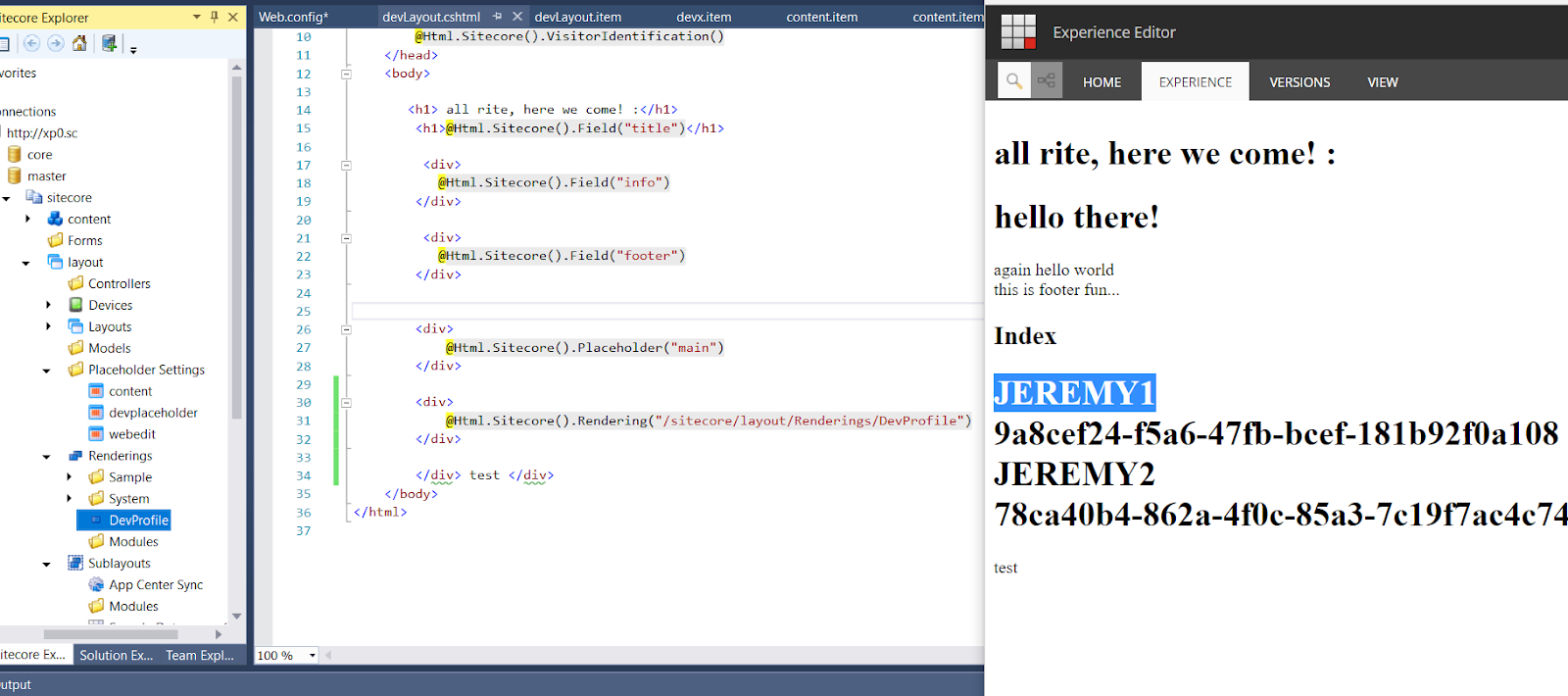 Sitecore controller rendering simple example