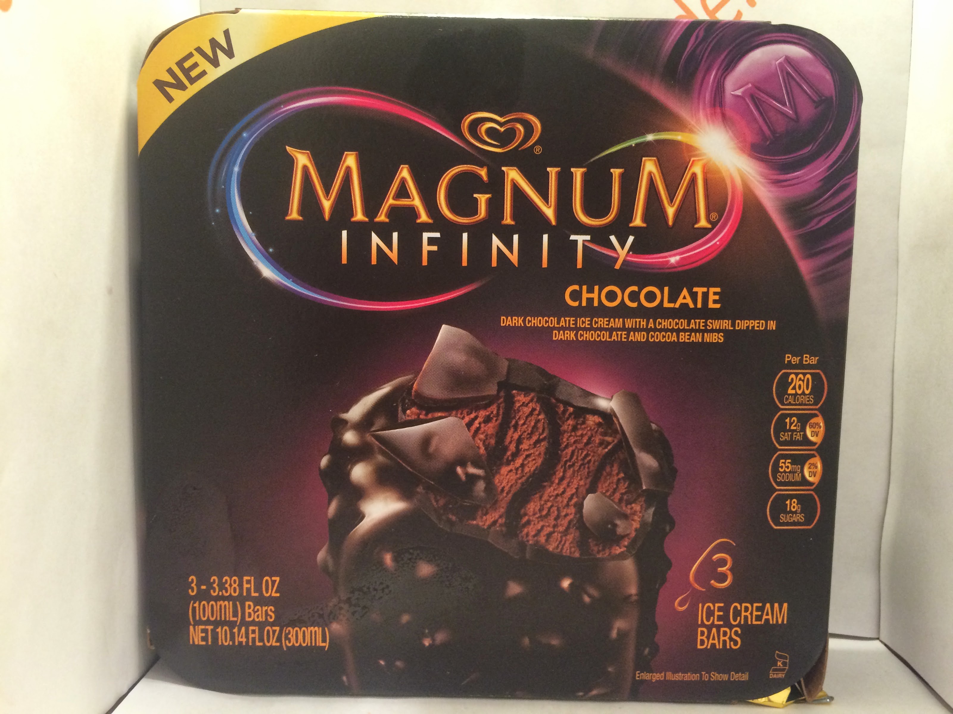 Crazy Food Dude: Review: Magnum Infinity Chocolate Ice Cream Bars
