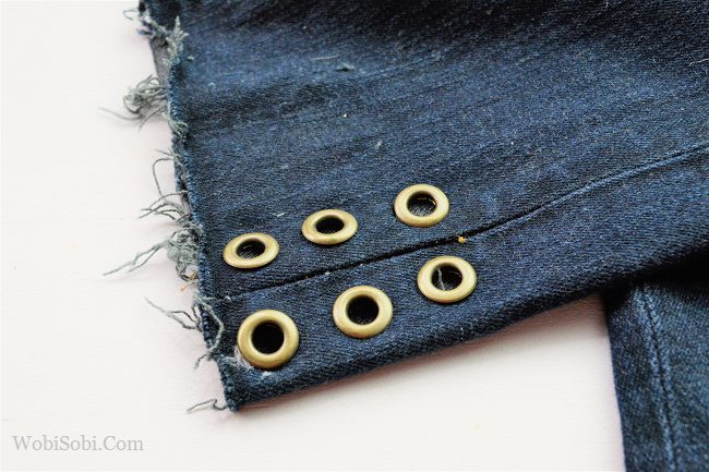 WobiSobi: Grommet/Eyelet Hem: Jean DIY