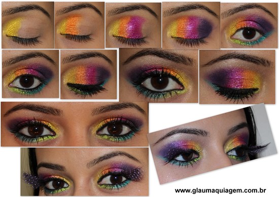 Lorrayne Siqueira :): Makes coloridas para o carnaval