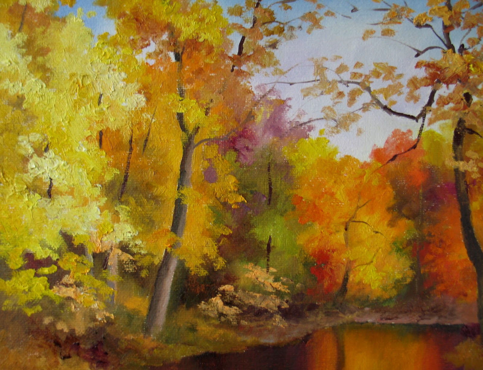 Nel's Everyday Painting: Autumn Landscape 2 - SOLD