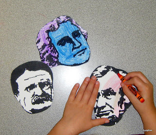 Tippytoe Crafts: Mount Rushmore Heads