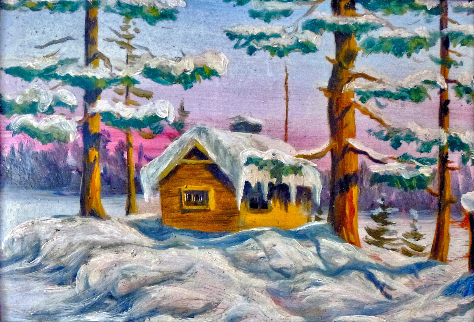 Maler Ivar Pettersen fra Hommelvik: Landskapsbilde