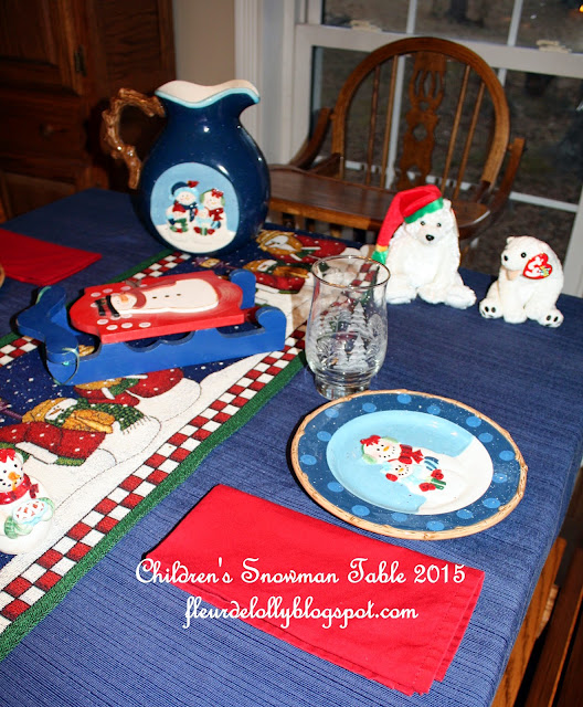Fleur de Lolly: Children's Snowman Table 2015
