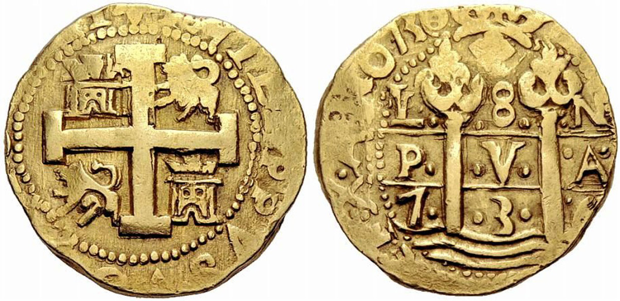 Barras de Oro: La reina de las monedas españolas: La onza pelucona