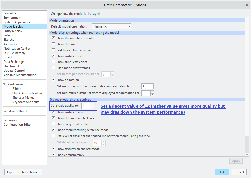PTC CREO USERS: Controling Model quality in Creo Parametric