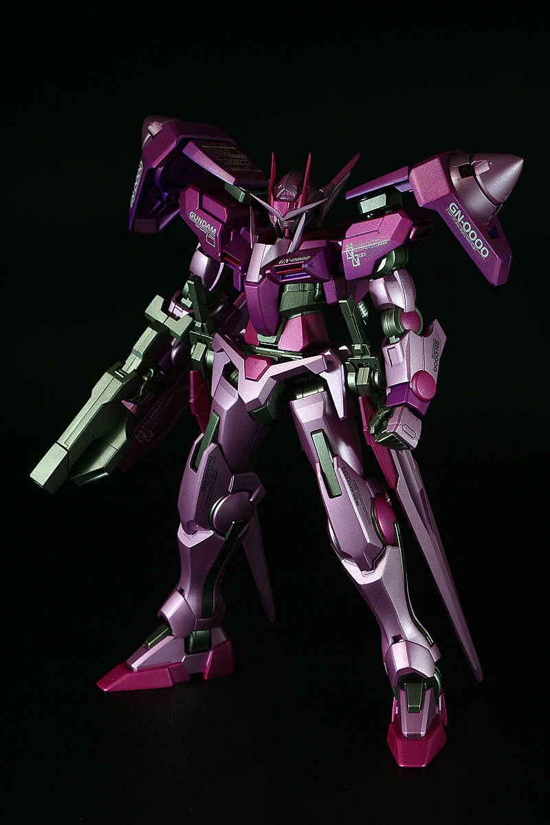 GUNDAM GUY: 1/100 GN-000+GNR-010 00 Raiser Trans-AM - Painted Build