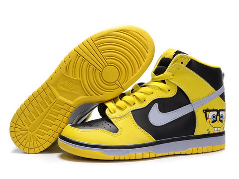 High Tops Nike SB Dunk : Nike SB Dunk Spongebob Glasses Dunks Hitops Shoes