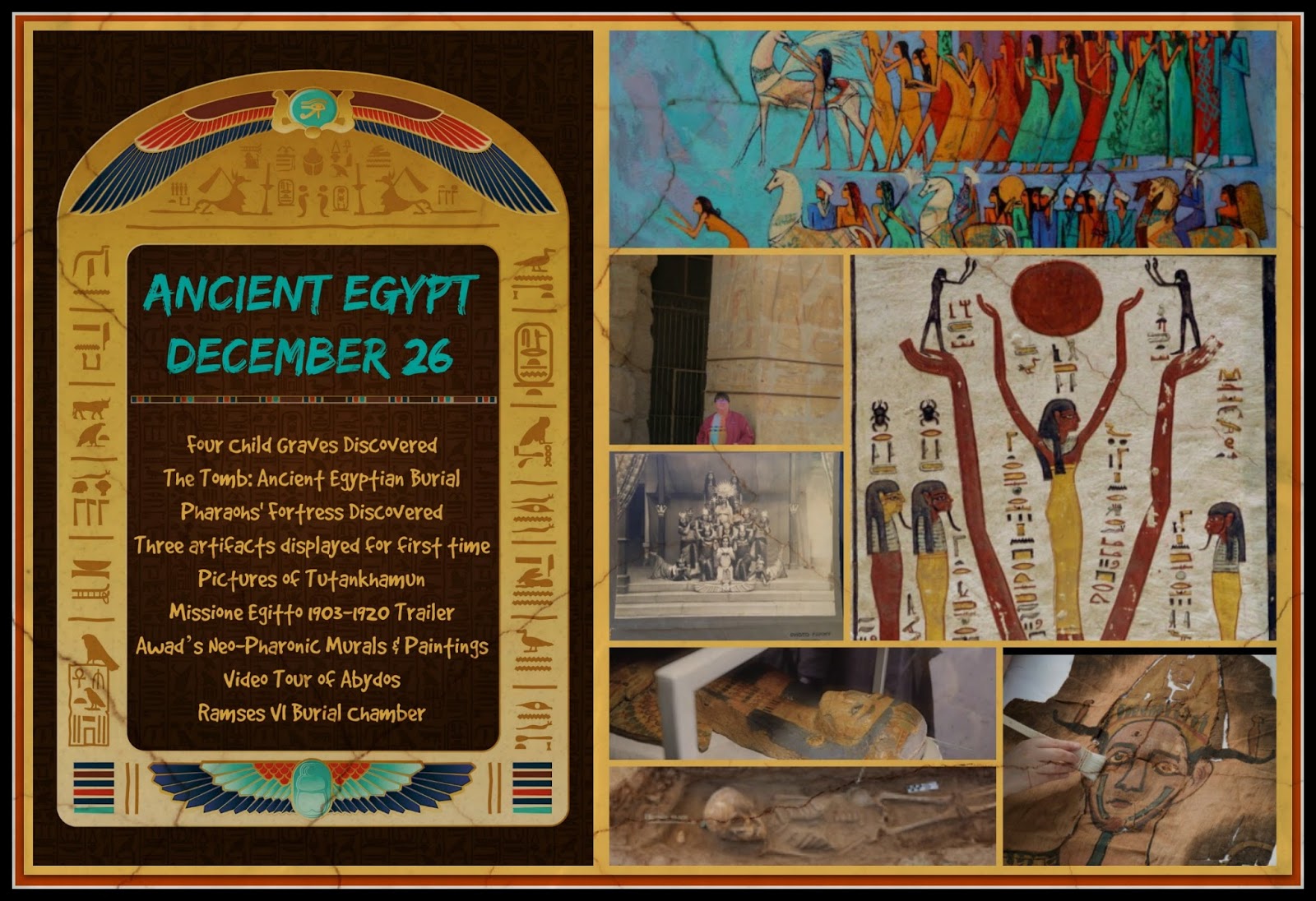 I should be writing: Ancient Egypt December 26
