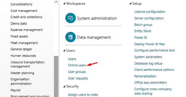 How to End User Session in AX7 (Dynamics 365 for Operations)