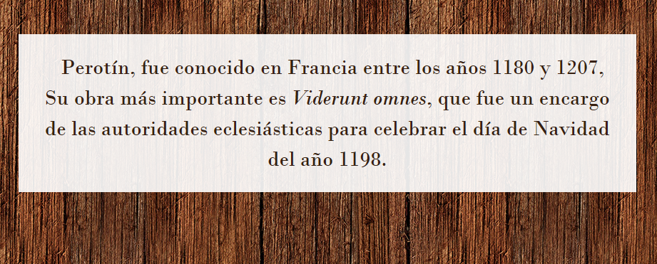 COMPOSITORES MEDIEVALES (476-1450): Pérotin (1155/1160-1230)