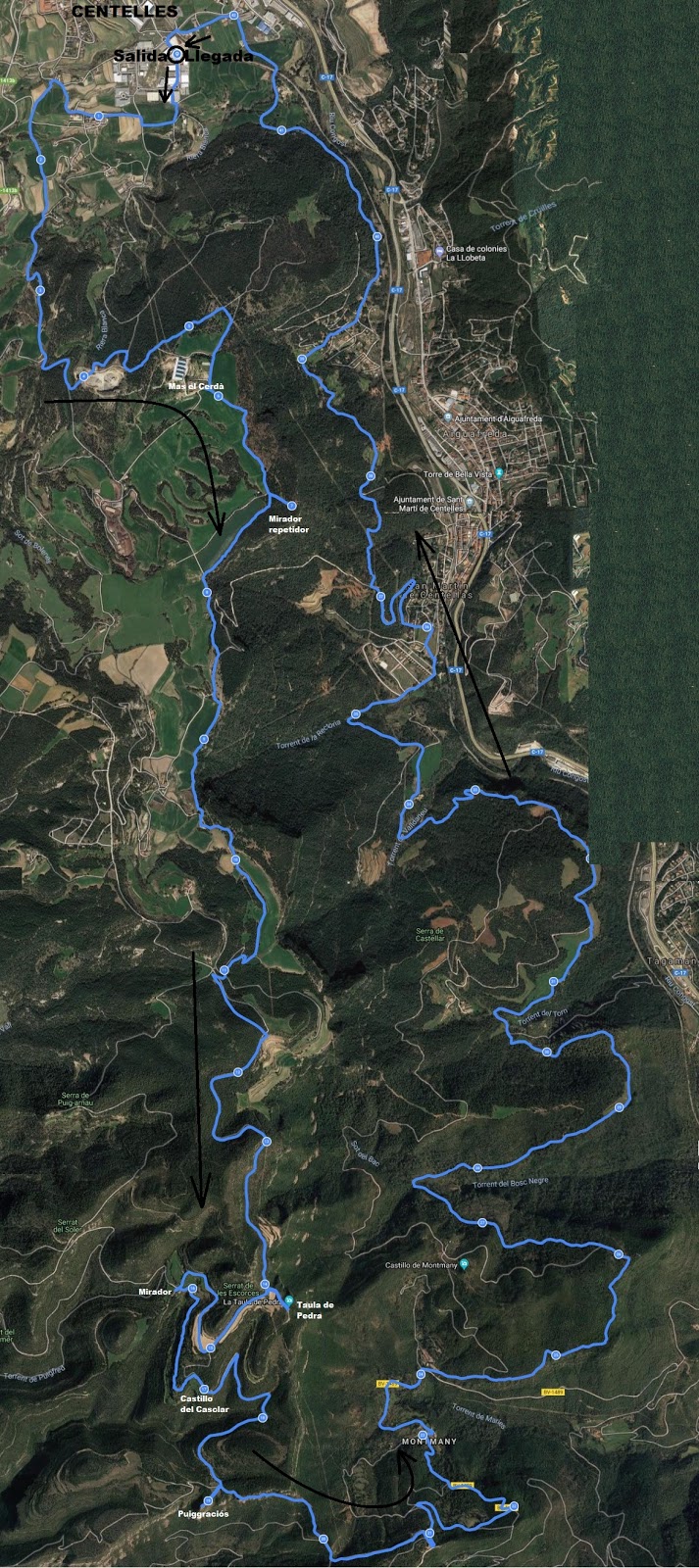 Mis excursiones en Mountain-Bike: 14 Julio 2018 - Centelles-Cingles de ...