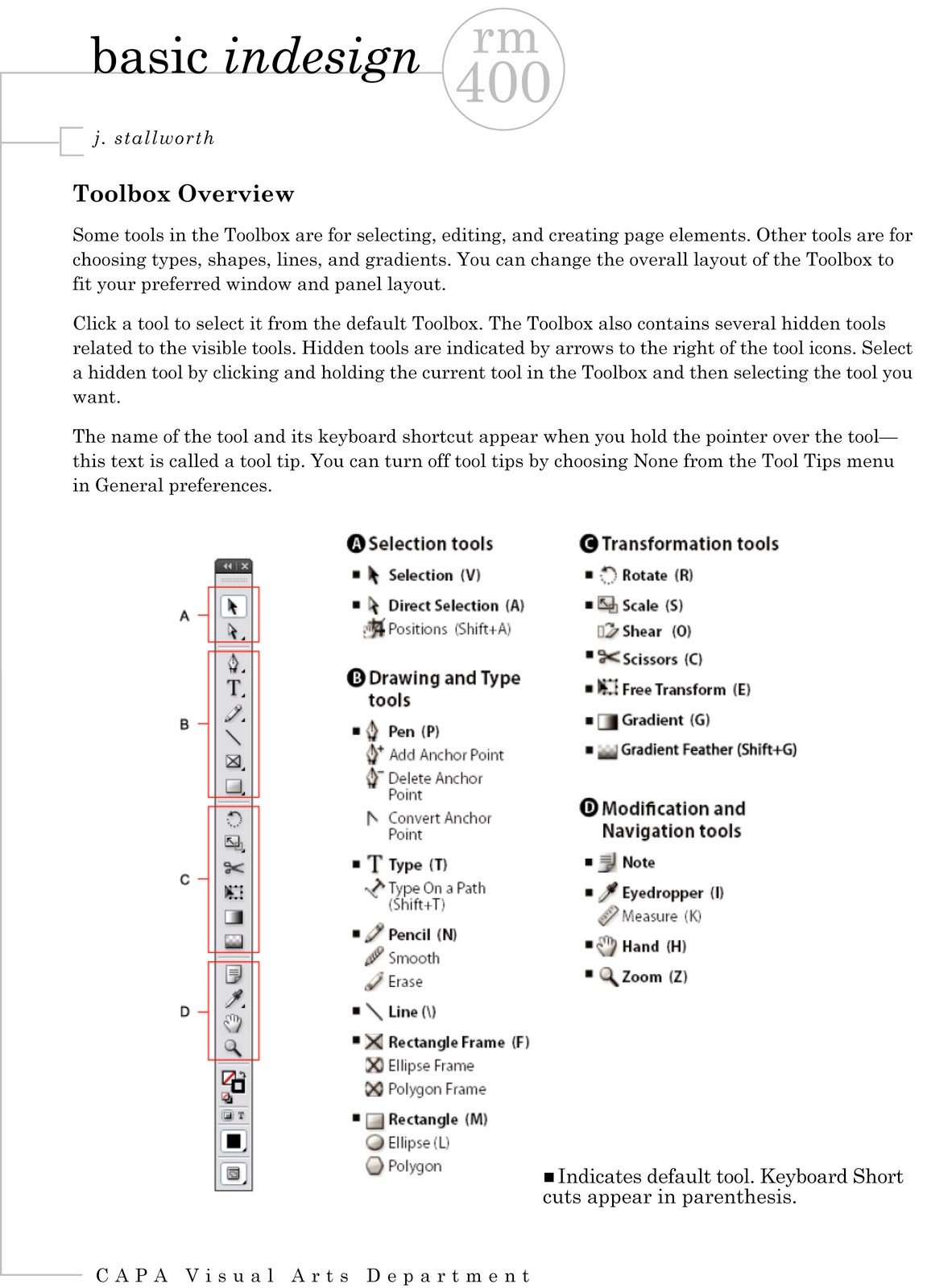 Room 316 InDesign: InDesign Toolbox - How To Set Up A Document