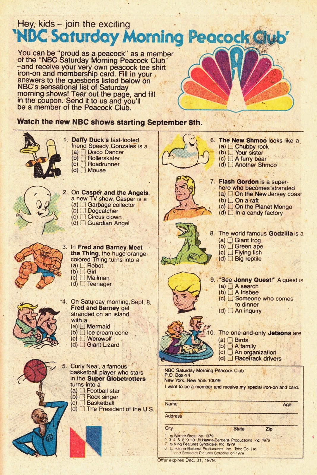 STARLOGGED - GEEK MEDIA AGAIN: 1979: NBC SATURDAY MORNING ANIMATION ADVERT