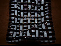 Barn Art Glass Studio: Barn Art Glass Studio - making a woven fused ...