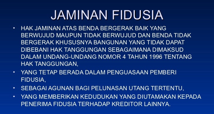 Lembaga Perlindungan Konsumen Swadaya Masyarakat: PENGERTIAN FIDUSIA