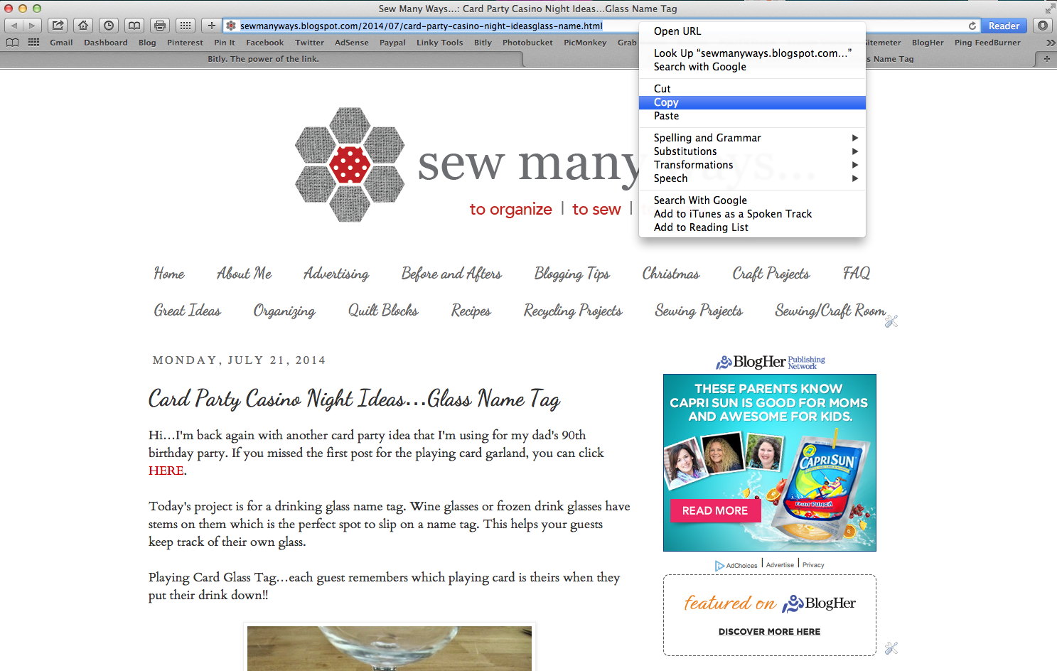 Sew Many Ways...: How To Shorten URL Addresses for Twitter, Facebook ...