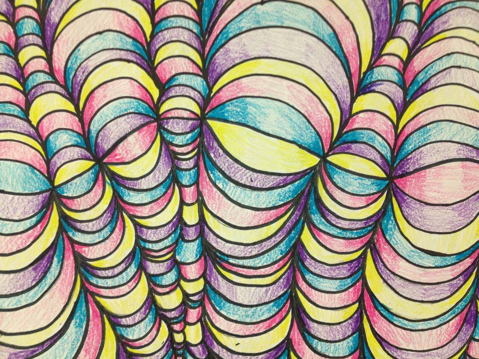 ART with Mrs. Garrett!: Op Art Drawing display
