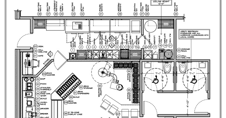 coffee shop layout and design - Interior Design
