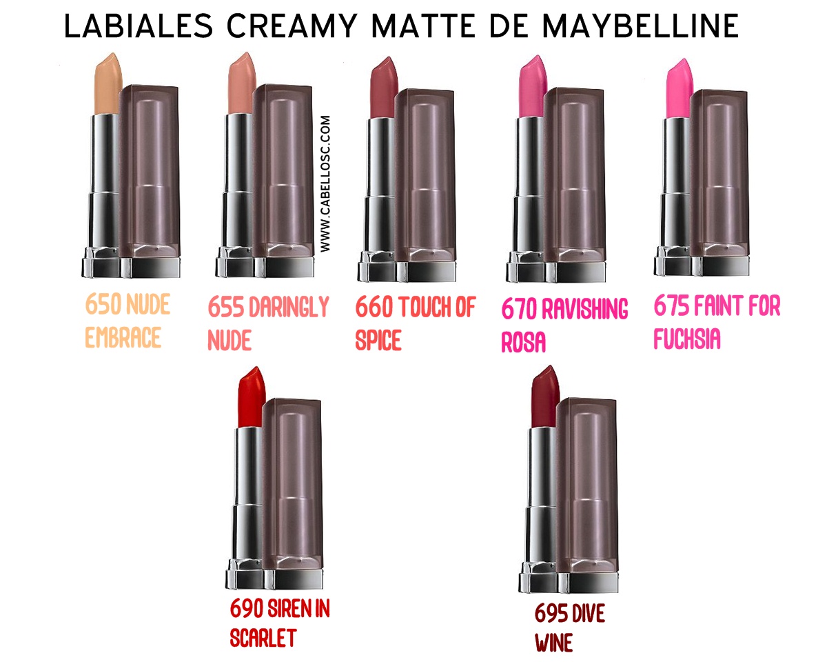 .: Labiales Matte de Maybelline