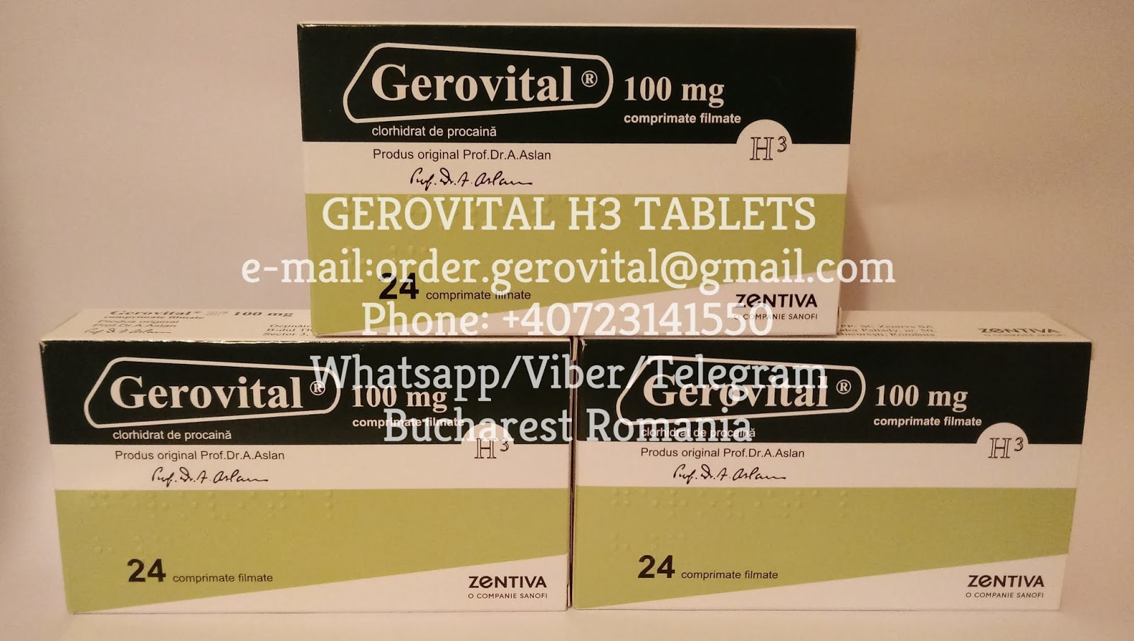 Authentic GEROVITAL H3 Dr Ana Aslan for AUSTRALIA: Authentic GEROVITAL ...