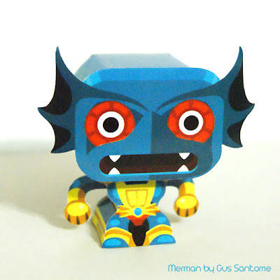 Masters of the Universe - Merman Papercraft | Papercraft Paradise ...