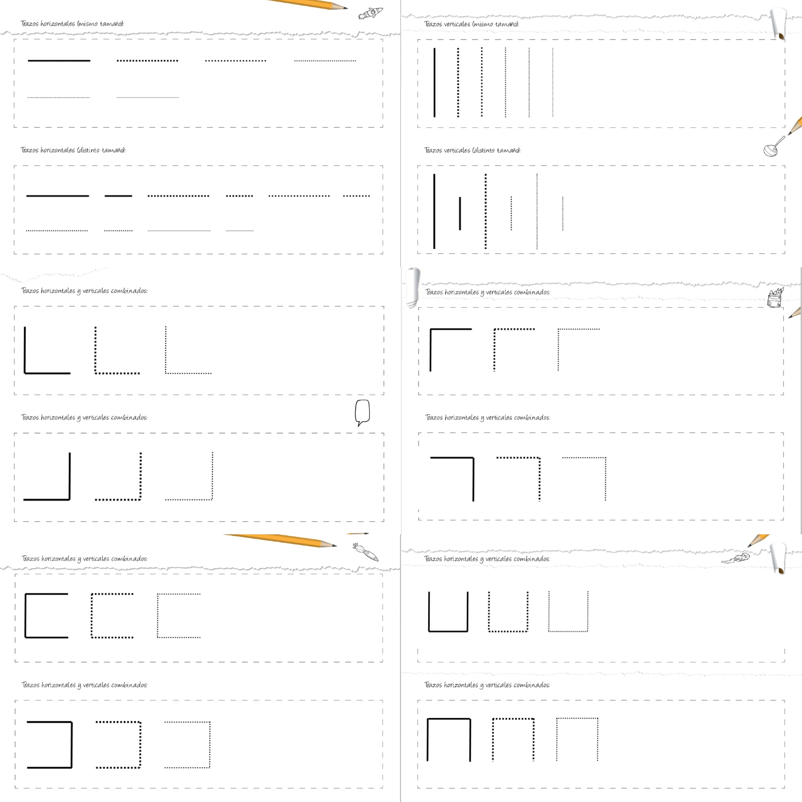 GRAFOMOTRICIDAD DE TRAZOS RECTOS, EL PRIMER PASO DEL APRENDIZAJE DE LAS ...